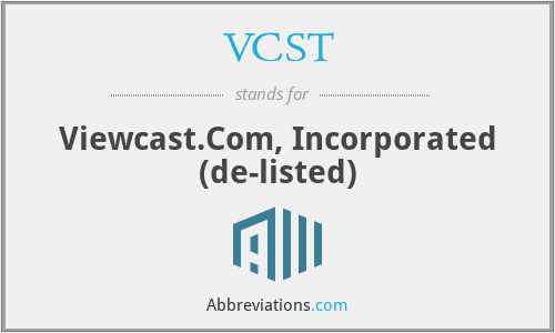 What does VCST stand for?