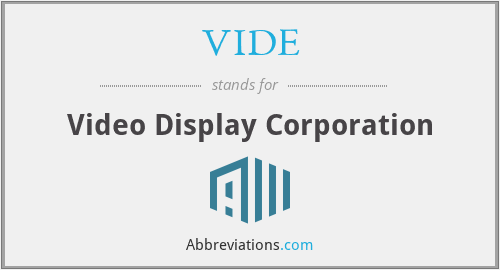 What does VIDE stand for?
