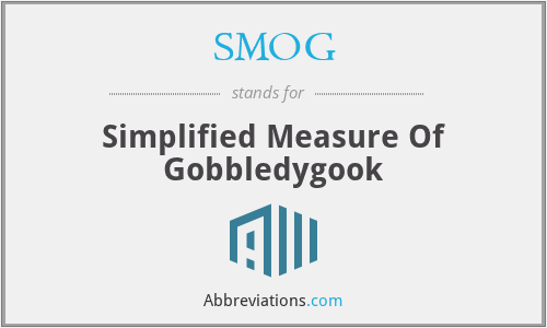 What does SMOG stand for?