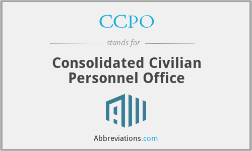 What does CCPO stand for?