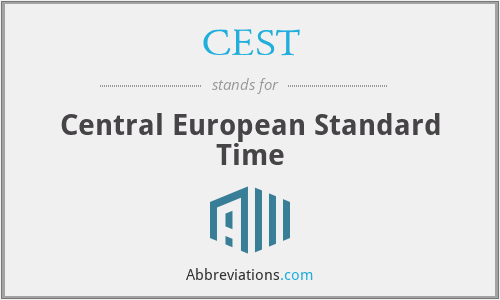 What does CEST stand for?