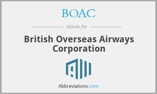 What does BOAC stand for?