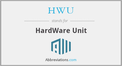 What does HWU stand for?