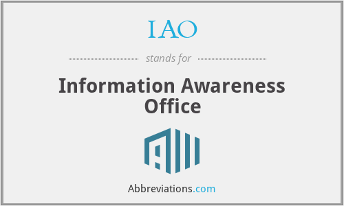 What does I.A.O stand for?