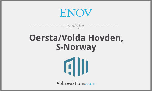 What does ENOV stand for?