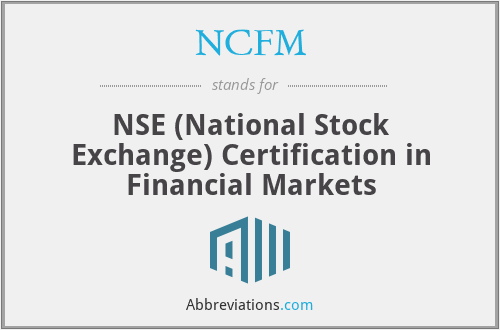 What does NCFM stand for?