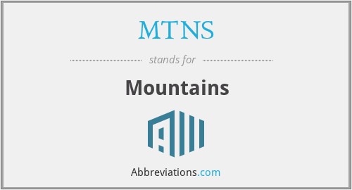 What is the abbreviation for Mountains?