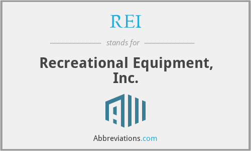 What does REI stand for?