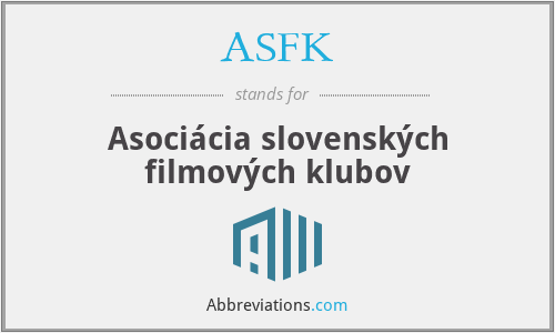 ASFK - Asociácia slovenských filmových klubov