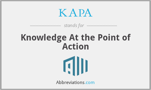 What does KAPA stand for?