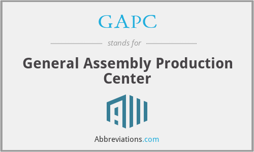 What does GAPC stand for?