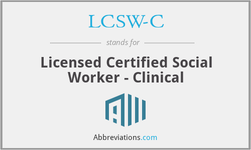 What does LCSW-C stand for?