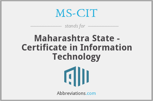 What does MS-CIT stand for?