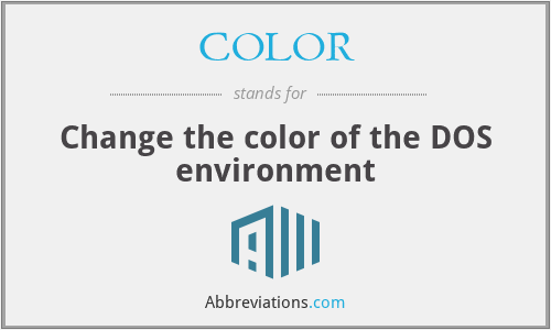 What does COLOR stand for?