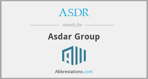 What does ASDR stand for?