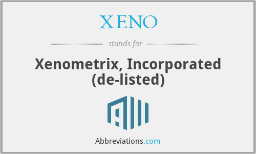 What does XENO stand for?
