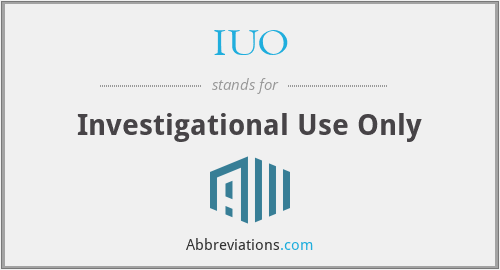 What does IUO stand for?
