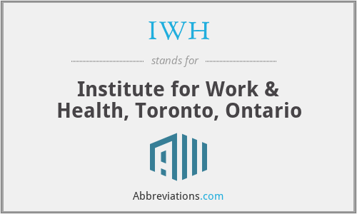 What does IWH stand for?