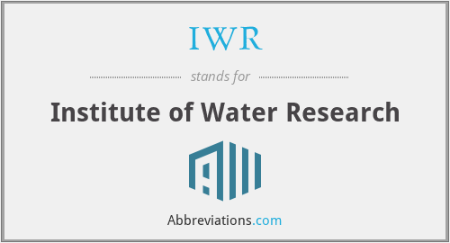 What does IWR stand for?