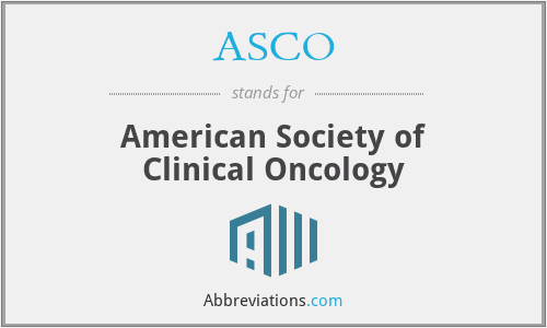 What does ASCO stand for?