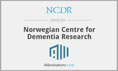What does NCDR stand for?