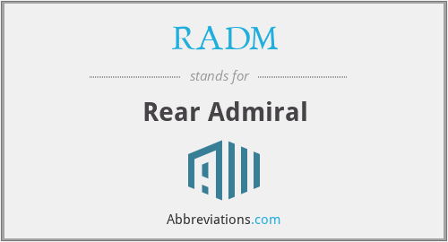 RADM - Rear Admiral