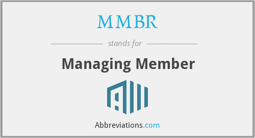 What does MMBR stand for?