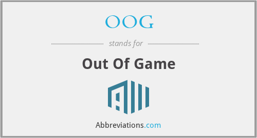 What does OOG stand for?