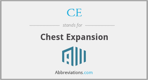 What is the abbreviation for chest expansion?