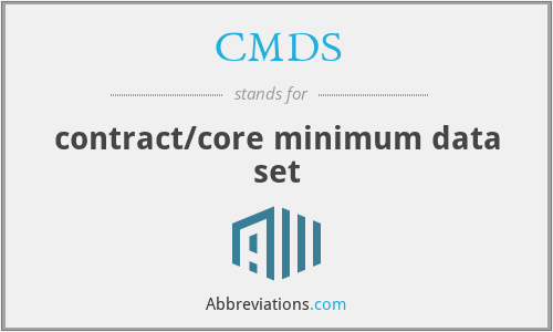 What does CMDS stand for?
