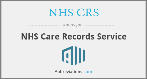 What does NHS CRS stand for?
