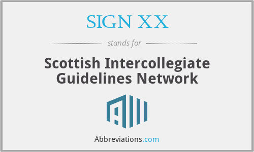 What does SIGN XX stand for?