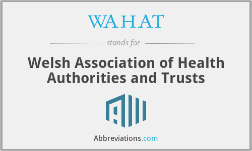 What does WAHAT stand for?