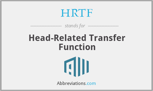 What does HRTF stand for?