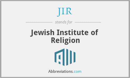 What does JIR stand for?