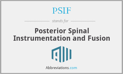 What does PSIF stand for?