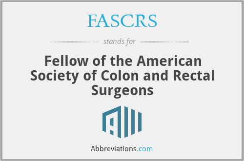 What does FASCRS stand for?
