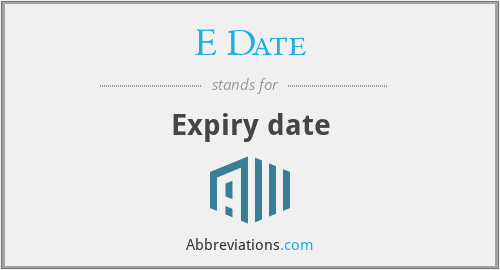 What is the abbreviation for expiry date?