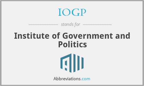 What does IOGP stand for?