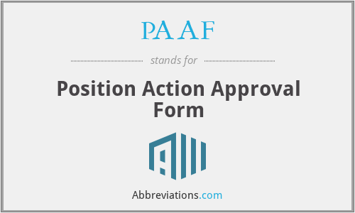 What does PAAF stand for?