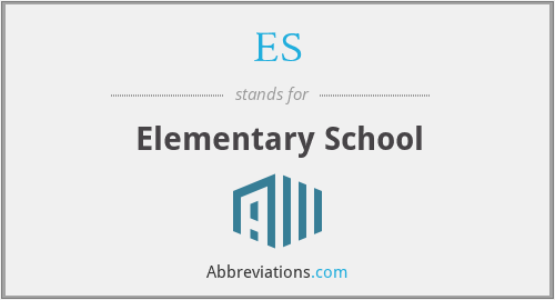 What is the abbreviation for Elementary school?