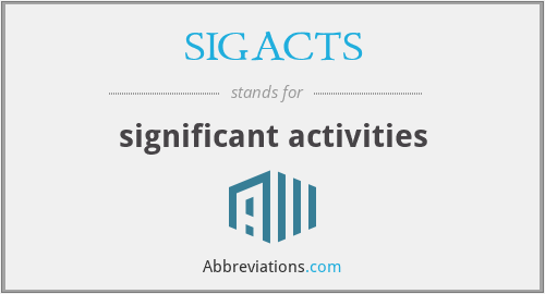What does SIGACTS stand for?