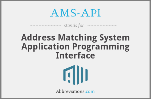 What does AMS-API stand for?