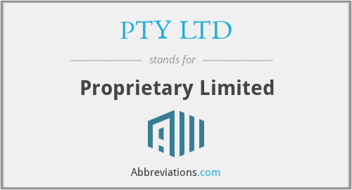 What does PTY LTD stand for?