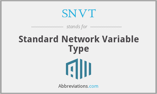 What does SNVT stand for?
