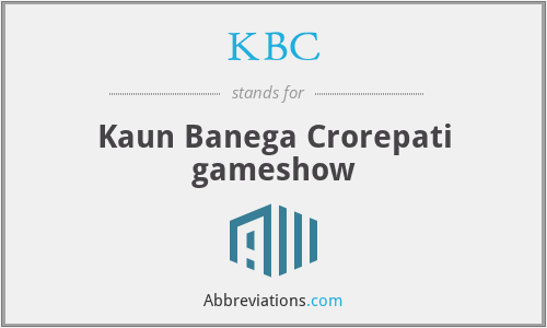 What does KBC stand for?