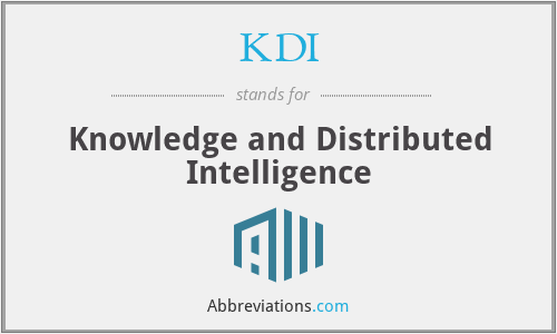 What does KDI stand for?