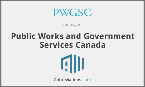 What does PWGSC stand for?