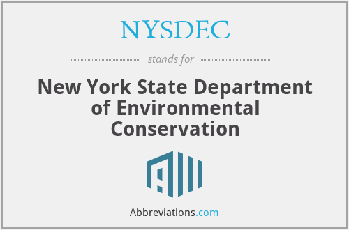 What does NYSDEC stand for?