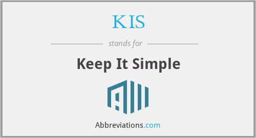 What does KIS stand for?